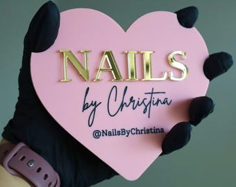 Personalized Acrylic Nailfie Disc Photo Prop for Social Media Business ...