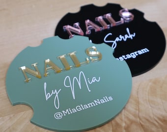 Personalized Acrylic Nailfie Disc Photo Prop for Social Media Business ...