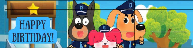 Sheriff Labrador Water Bottle Labels PDF Printable Download - Etsy