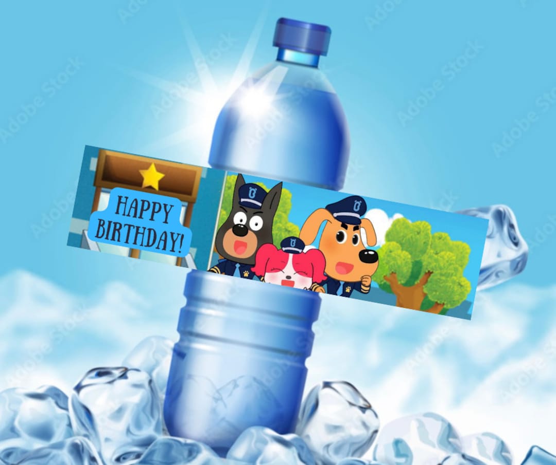 Sheriff Labrador Water Bottle Labels PDF Printable Download - Etsy