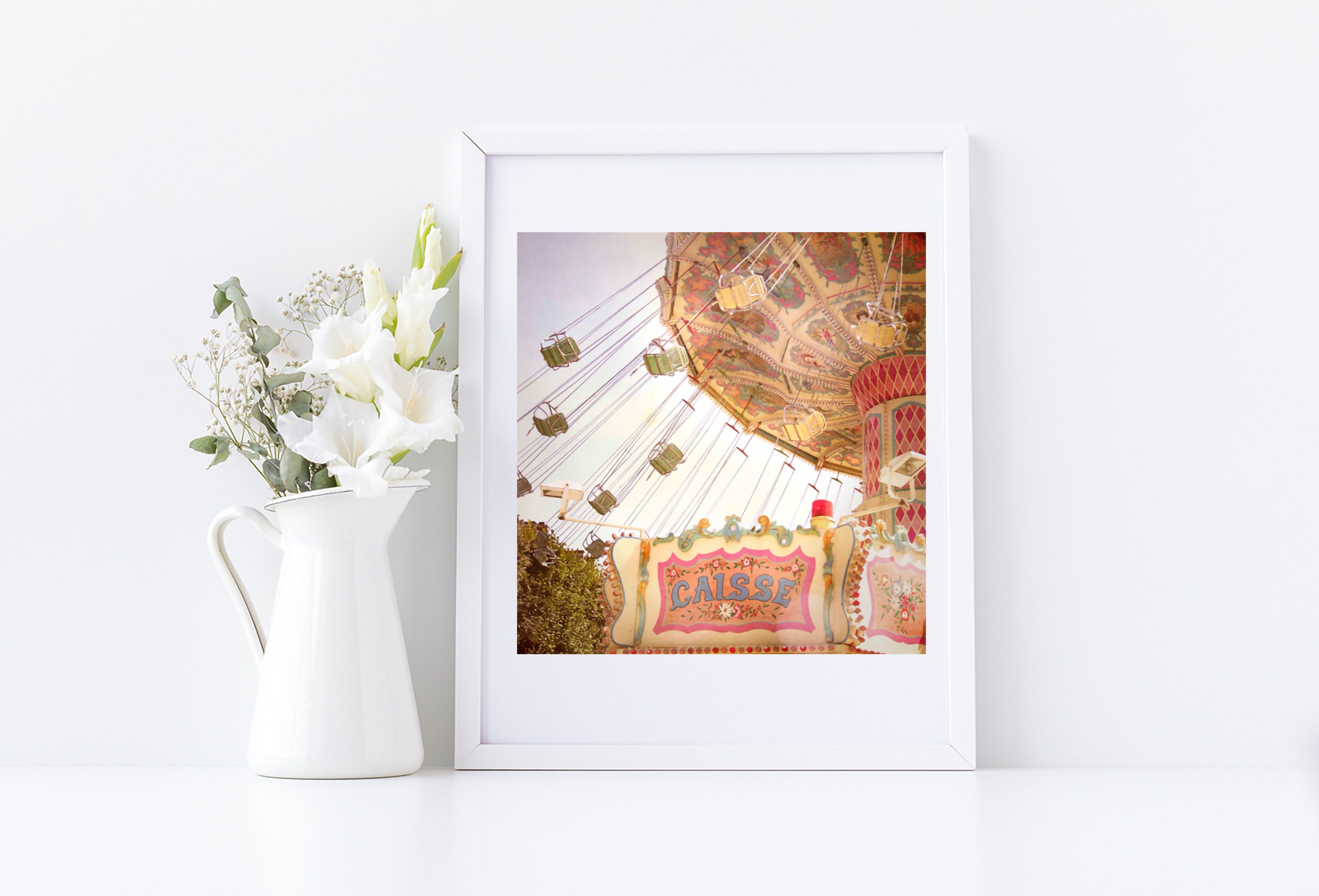 PARIS CAROUSEL printable photography for Wall art | Etsy