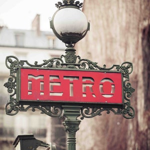 Paris in Red Tones Prints, Set of 6 Prints, Paris France Wall Art ...