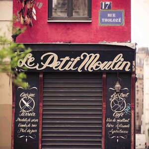 Paris in Red Tones Prints, Set of 6 Prints, Paris France Wall Art ...