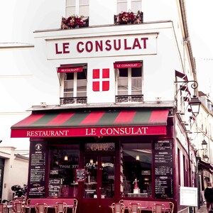 Paris in Red Tones Prints, Set of 6 Prints, Paris France Wall Art ...