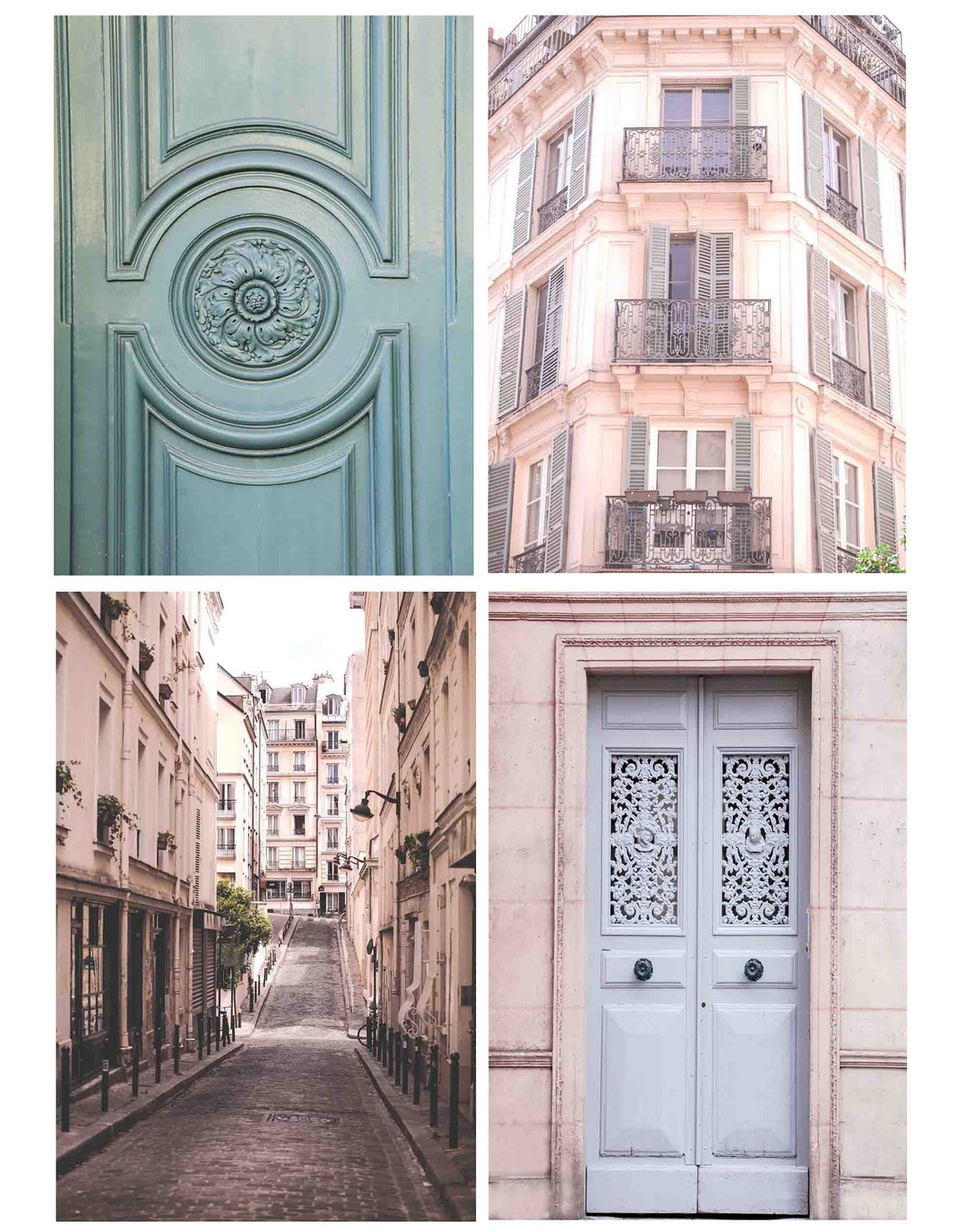 Paris Print, Set of 4 Prints, Set of 4 Wall Art, Paris Wall Art ...