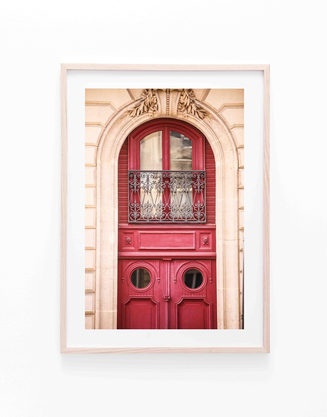 Parisian Red Door Printable Photography for Wall Decor - Etsy