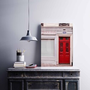 Paris in Red Tones Prints, Set of 6 Prints, Paris France Wall Art ...