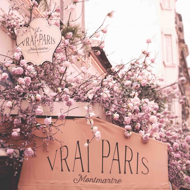 Paris Printable Set of Four Photographs in Pink Tones - Paris Set of 4 ...
