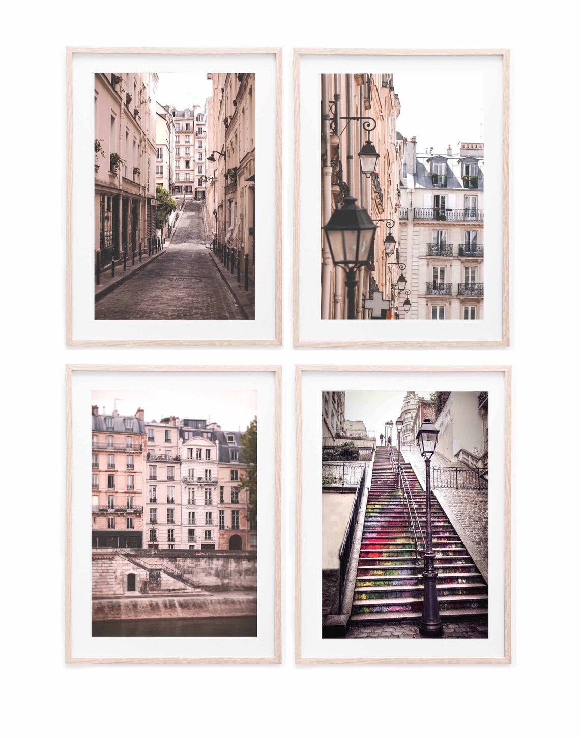 Paris Montmartre Photography Print Set Paris Wall Prints | Etsy