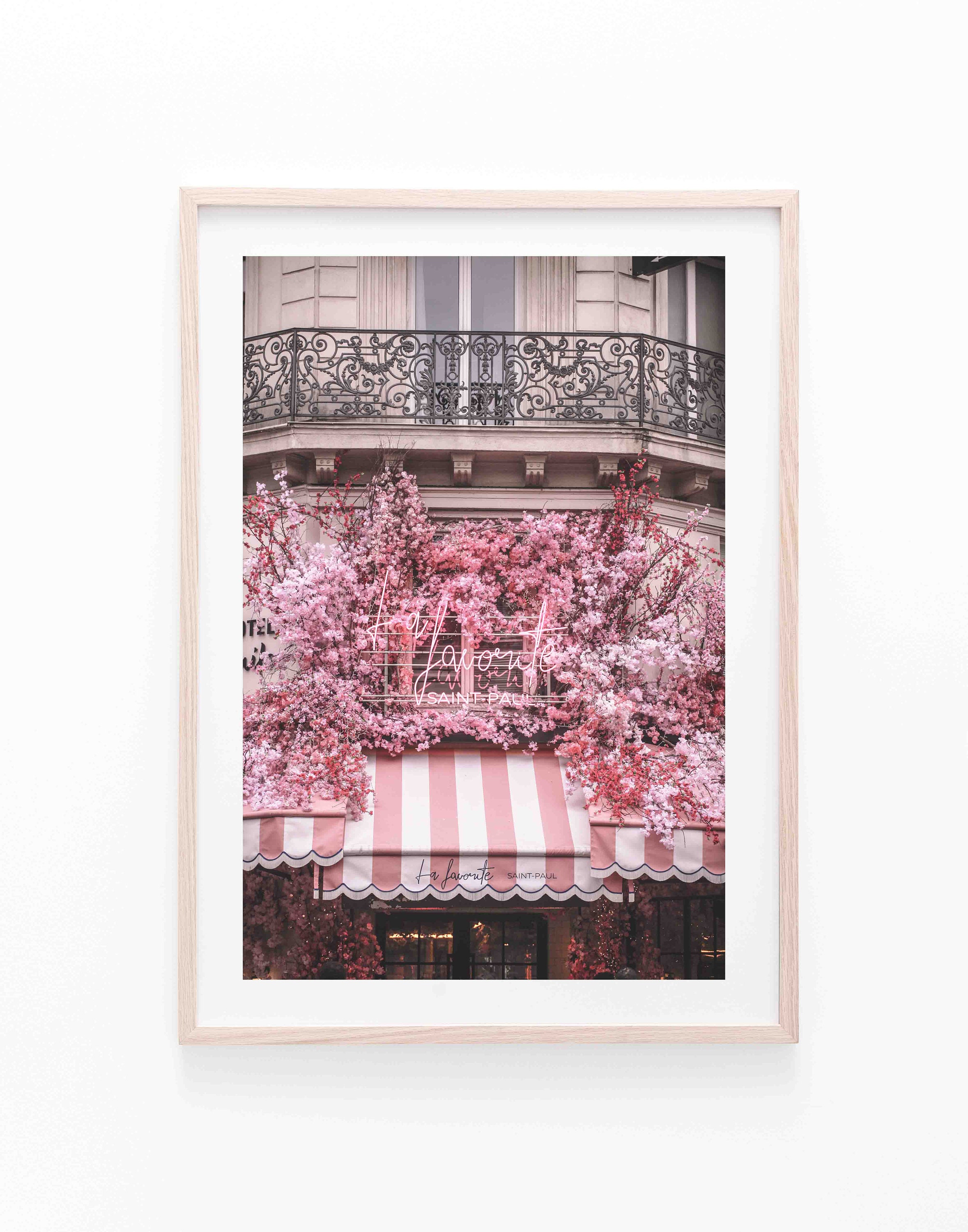 Paris Pink Cafe Printable Photography for Wall Decor Instant - Etsy
