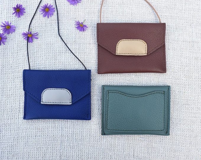 Leather Neck Pouch, Chest Wallet Children, Chest Pocket, Breast Pouch ...