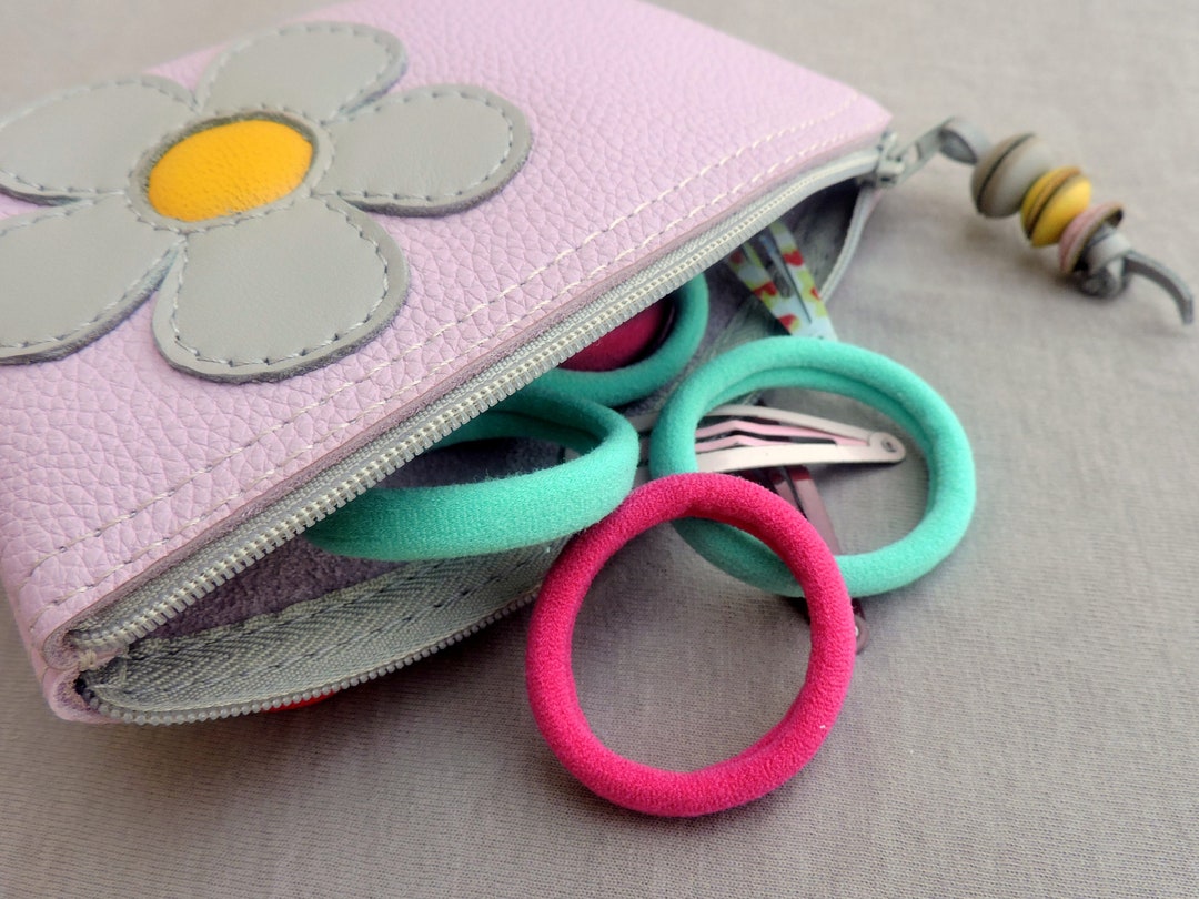 Leather Zipper Pouch, Girls Pouch, Zipper Pouch for Accessories ...