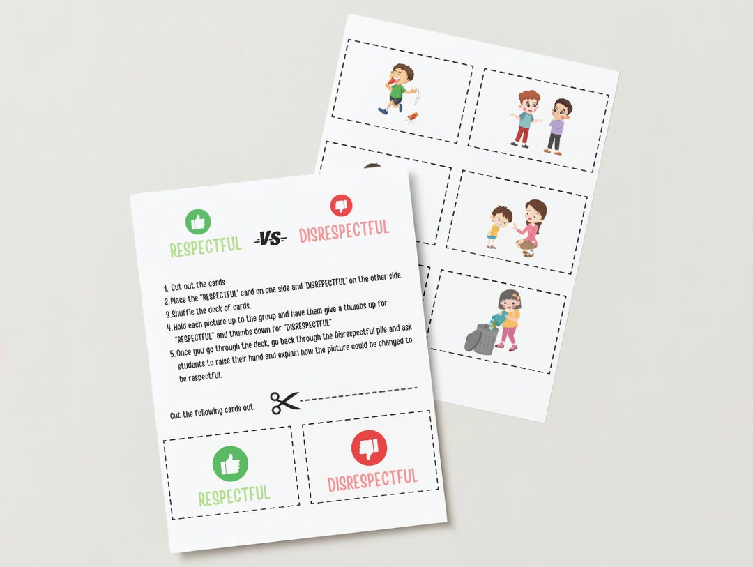Respect Vs Disrespect Card Game - Etsy
