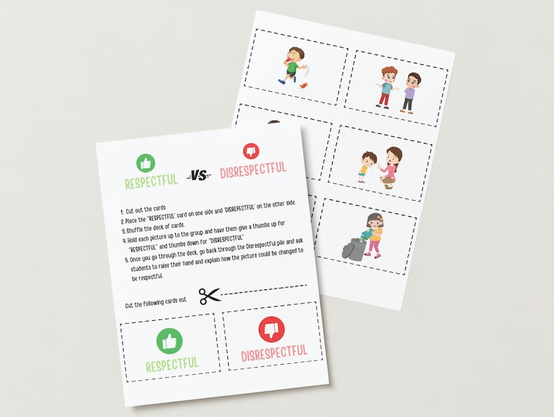 Respect Vs Disrespect Card Game - Etsy