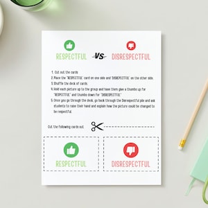 Respect Vs Disrespect Card Game - Etsy