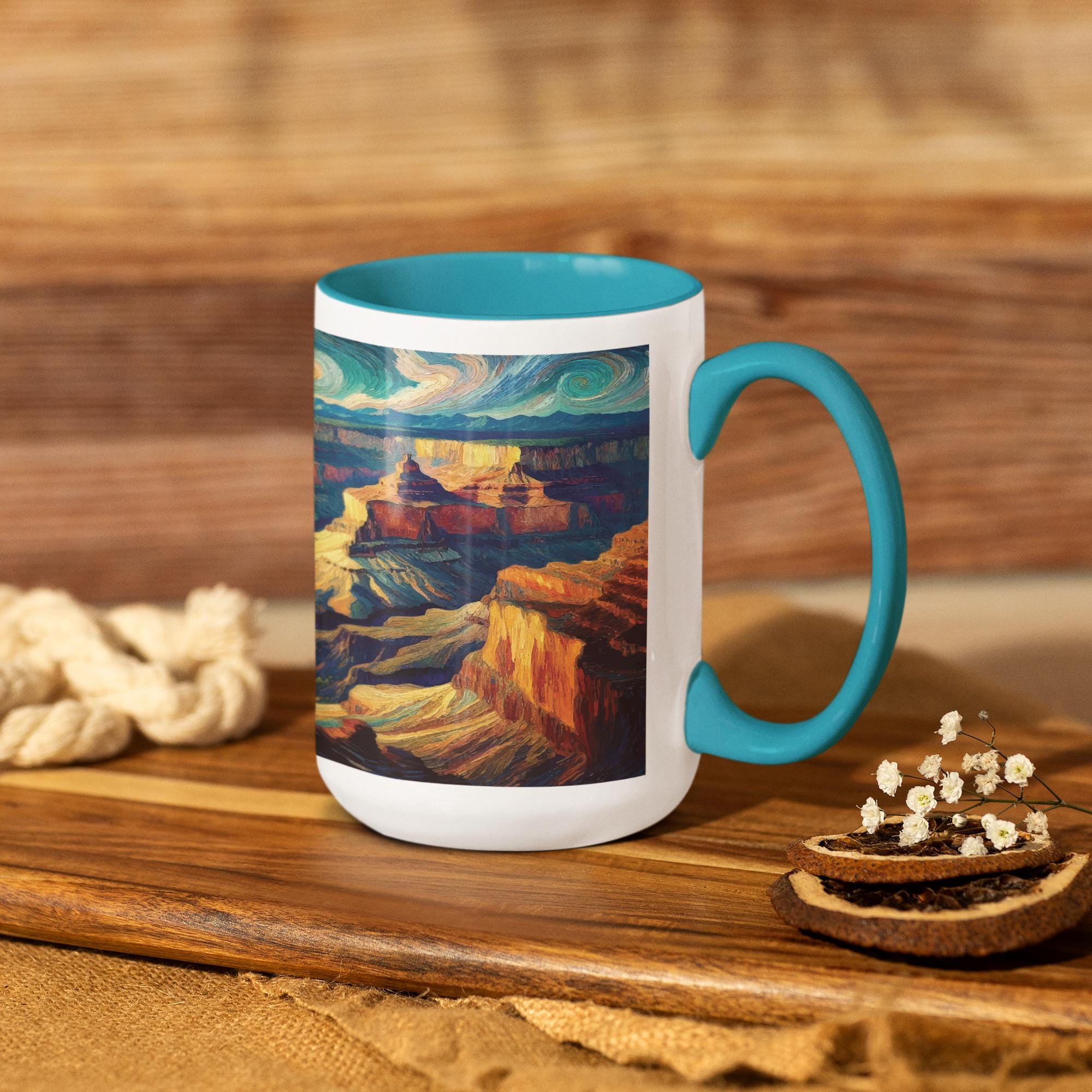 Grand Canyon Van Gogh Art Mug | Grand Canyon National Park Cup ...