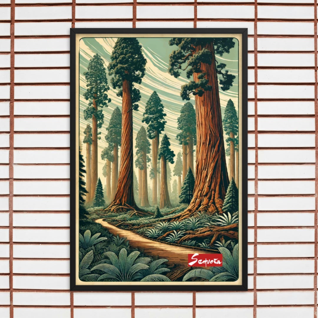 Sequoia Zen Poster | Sequoia National Park Poster, Sequoia Art ...