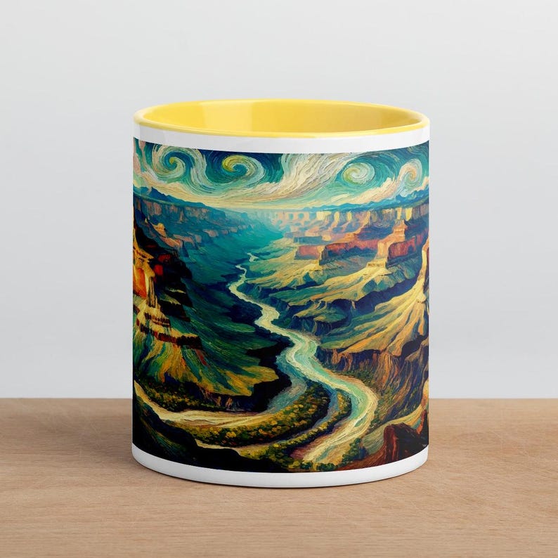Grand Canyon Van Gogh Art Mug | Grand Canyon National Park Cup ...