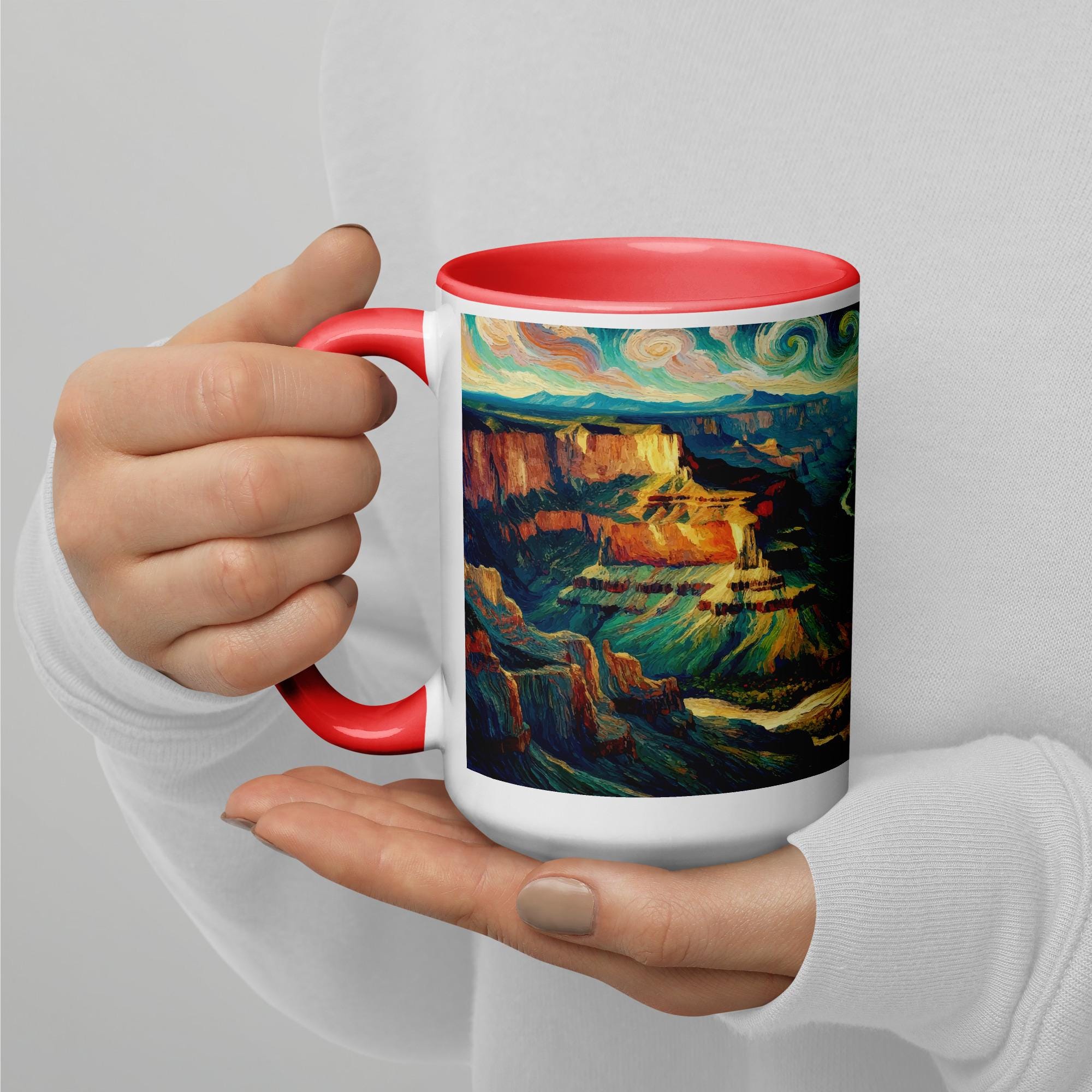 Grand Canyon Van Gogh Art Mug | Grand Canyon National Park Cup ...