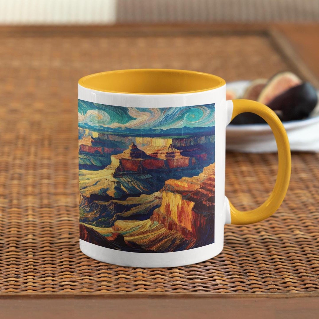 Grand Canyon Van Gogh Art Mug | Grand Canyon National Park Cup ...