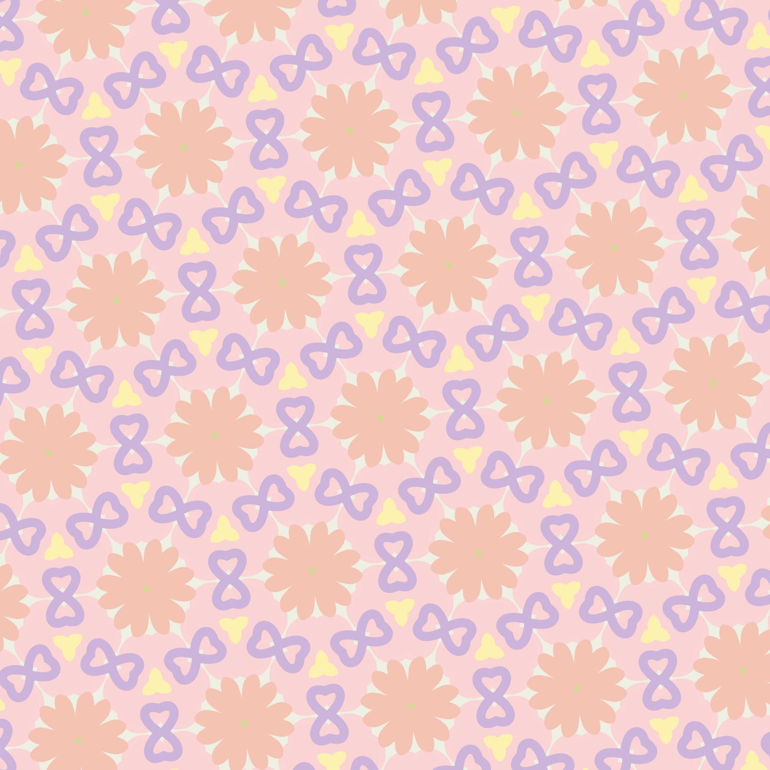 Lilac and Peach Patterns Scrapbook and Crafting Papers - Etsy