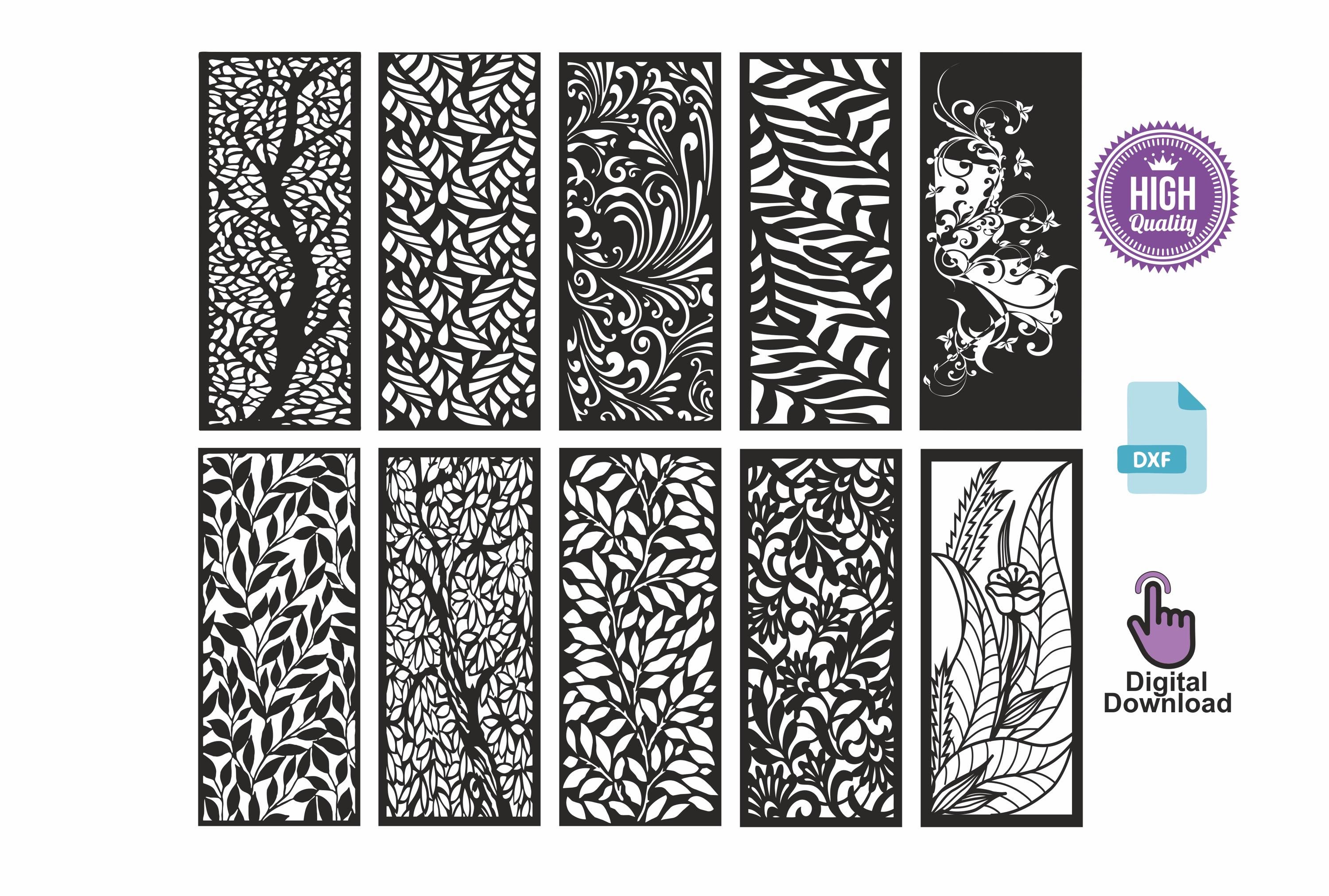 50 Panel Collection CNC Files: Laser Cut Metal & Wood (DXF) - Etsy
