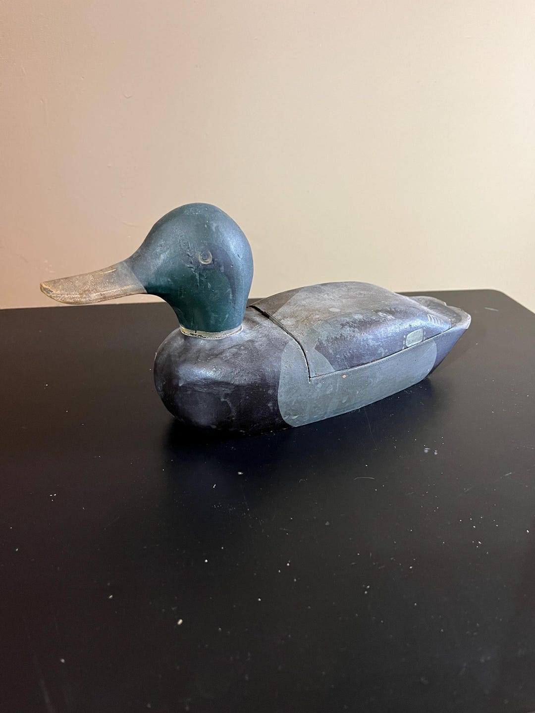 Antique Mallard Duck Decoy Box Handmade Wooden 11" - Etsy