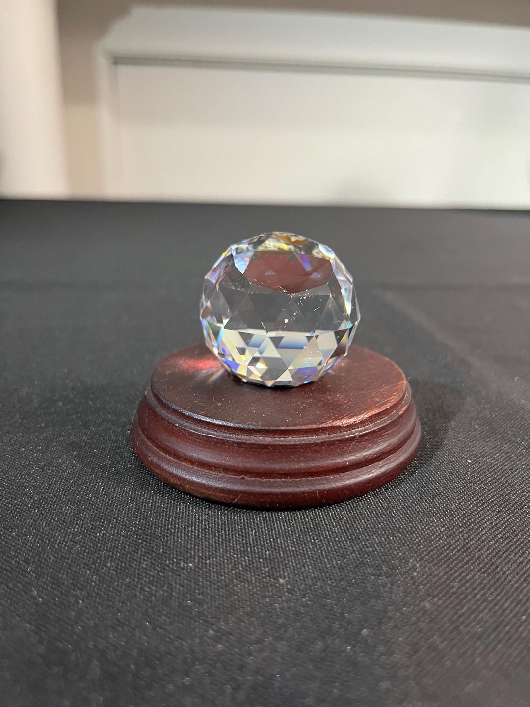 Vintage Swarovski Crystal Paperweight Bank in Liechtenstein AG Vaduz ...