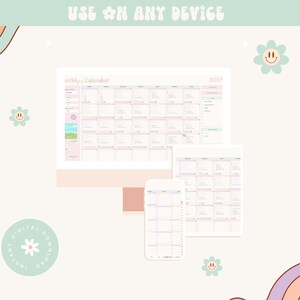 Editable Monthly Calendar Google Sheets to Do List Task Tracker Digital ...