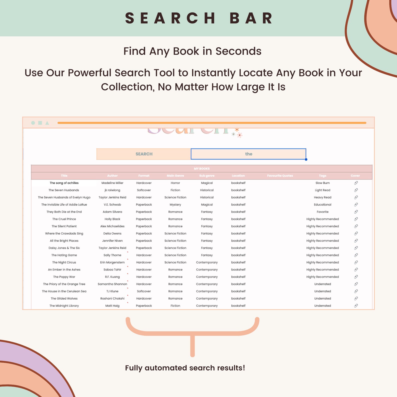 Ultimate Book Tracker and Reading List Template | Google Sheets ...