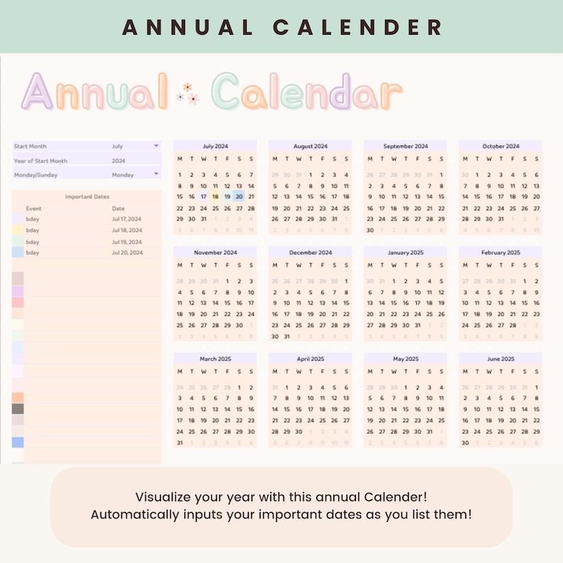 Editable Monthly Calendar Google Sheets to Do List Task Tracker Digital ...