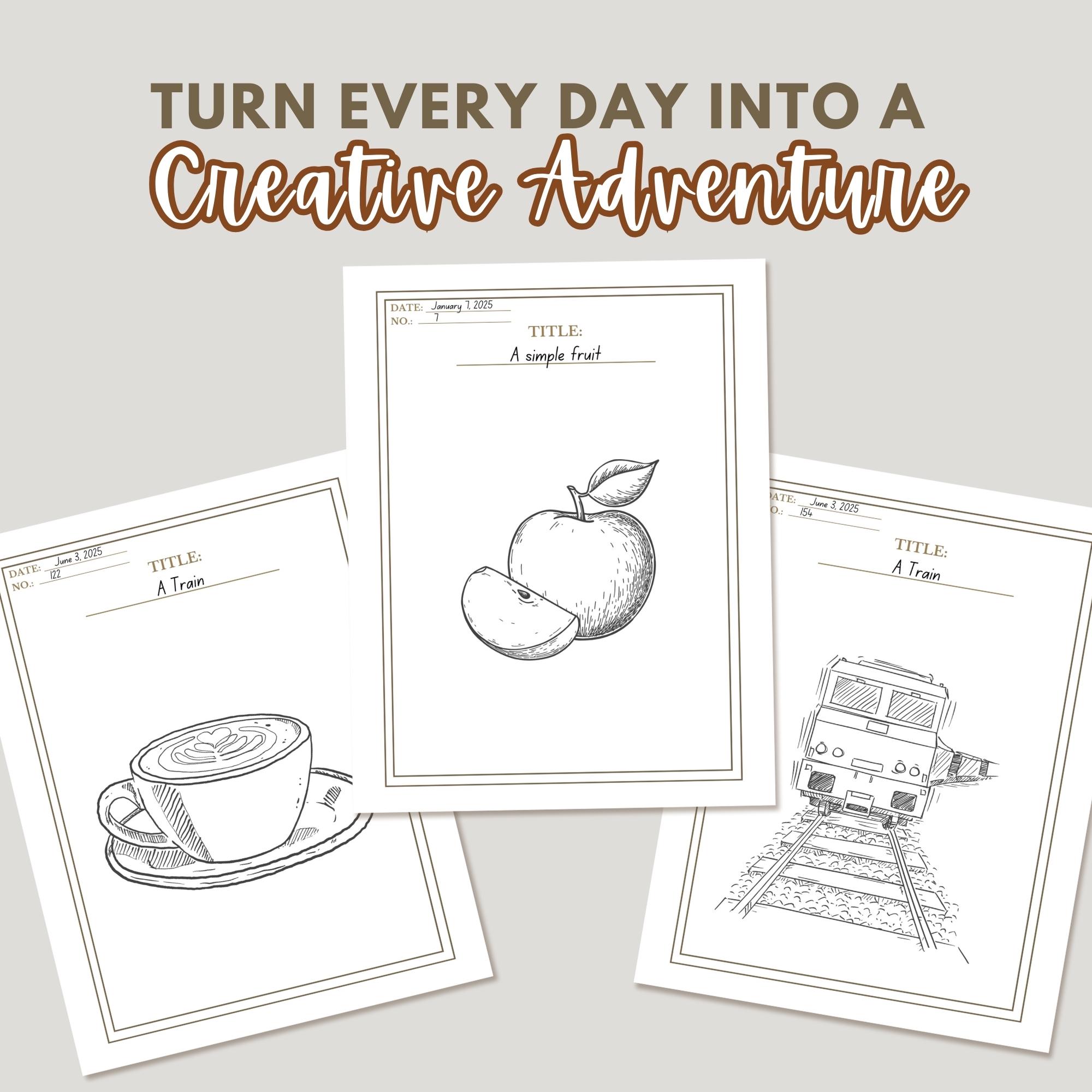 365 Days Drawing Challenge, Perfect for Birthday Gift, Anniversary Gift ...