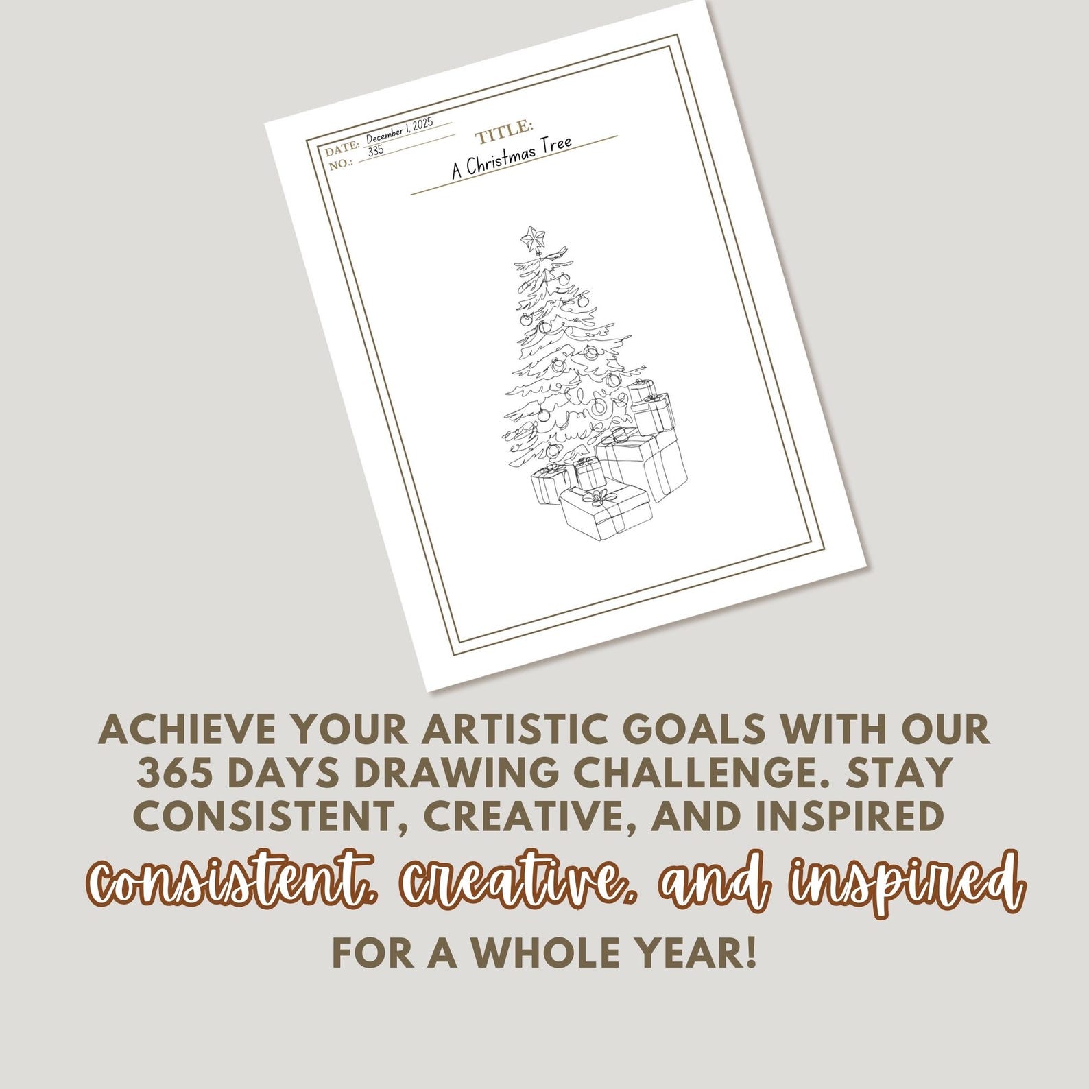 365 Days Drawing Challenge, Perfect for Birthday Gift, Anniversary Gift ...
