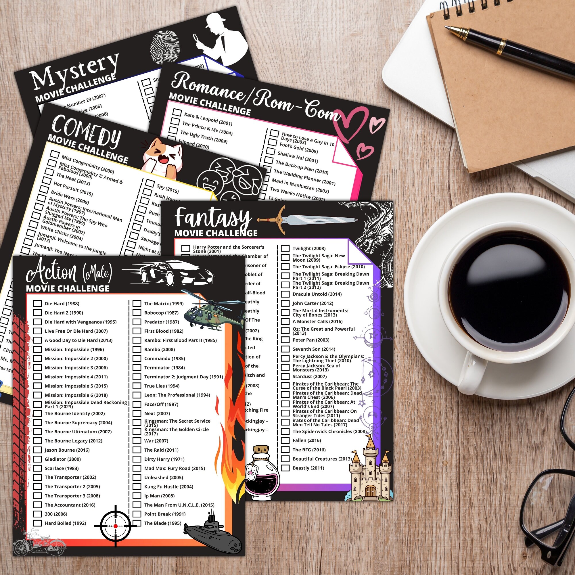 Ultimate Movie Journal Checklist - Etsy