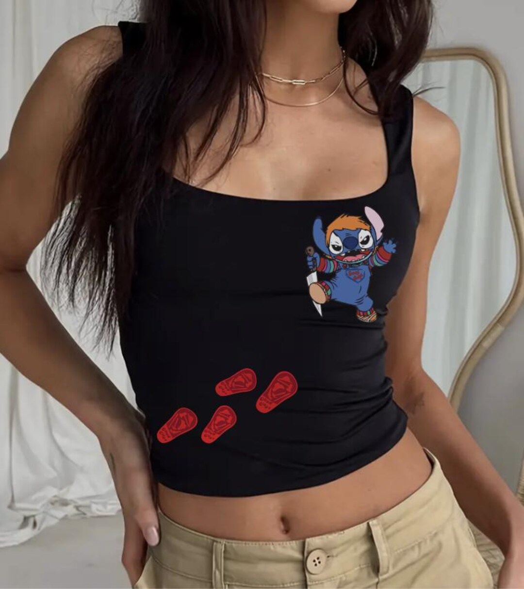 Disney Crop Top stitch, Cute Disney Crop Top, Stitch Halloween Shirt ...