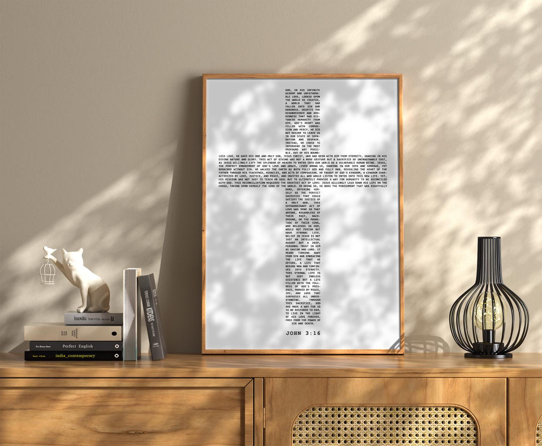 Christian Wall Art Jesus Bible Verse Christ Poster Faith Wall Art ...
