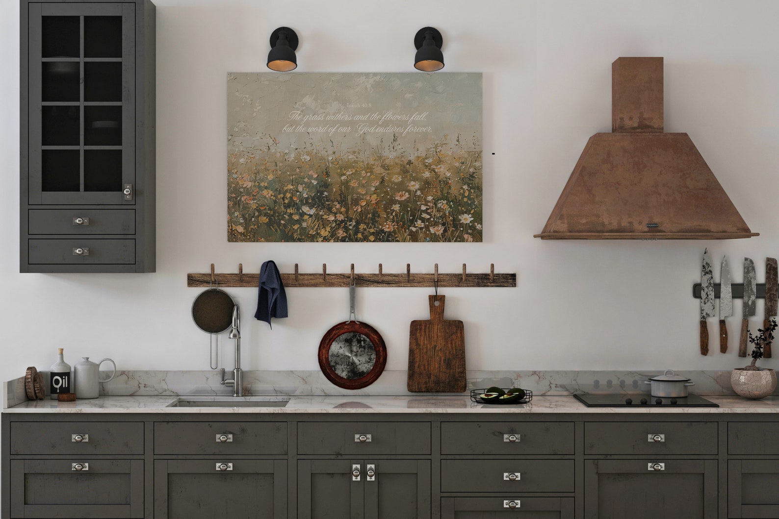 Isaiah Meadow Christian Wall Art Bible Verse Decor Modern Christian ...