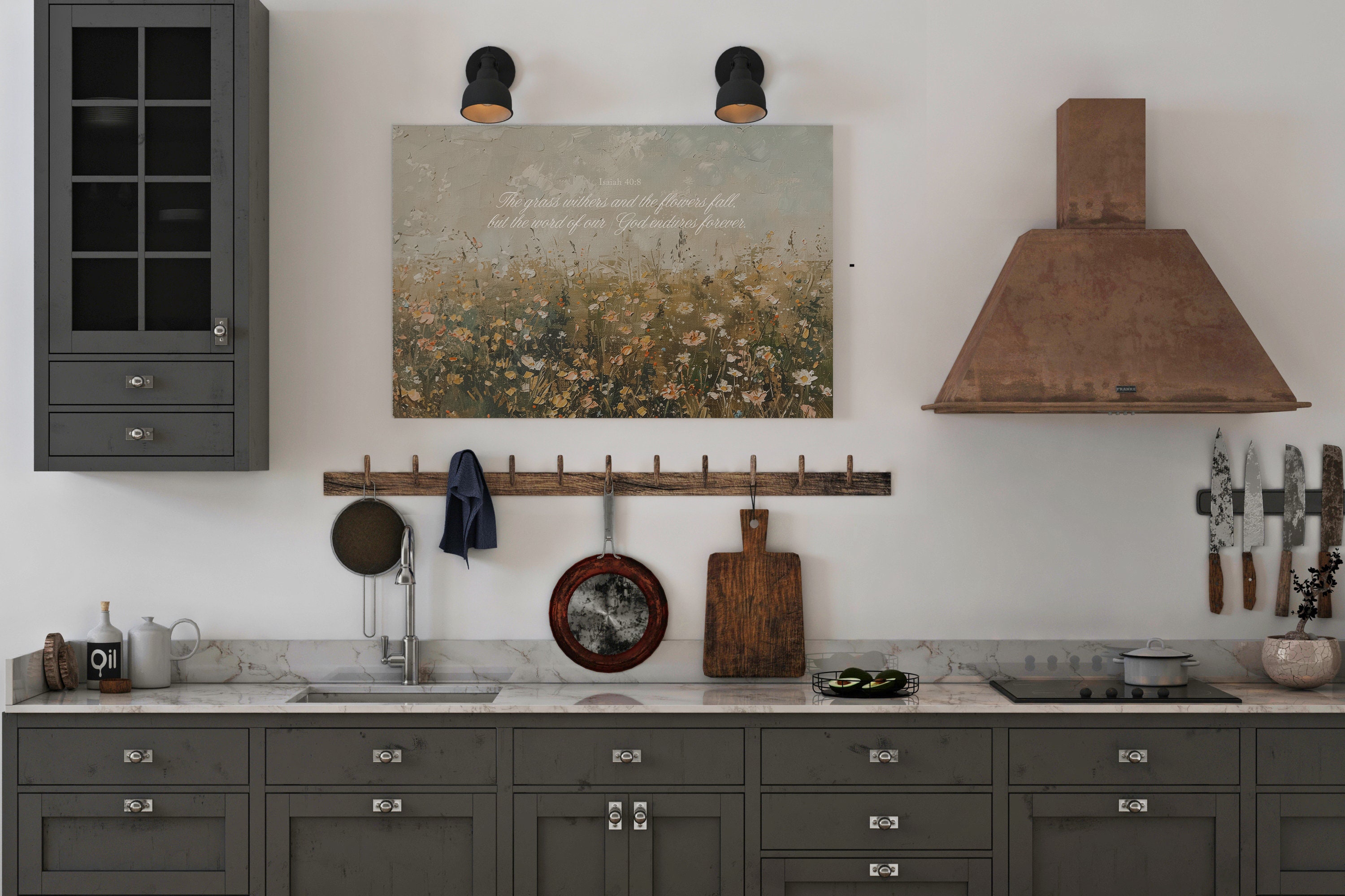 Isaiah Meadow Christian Wall Art Bible Verse Decor Modern Christian ...