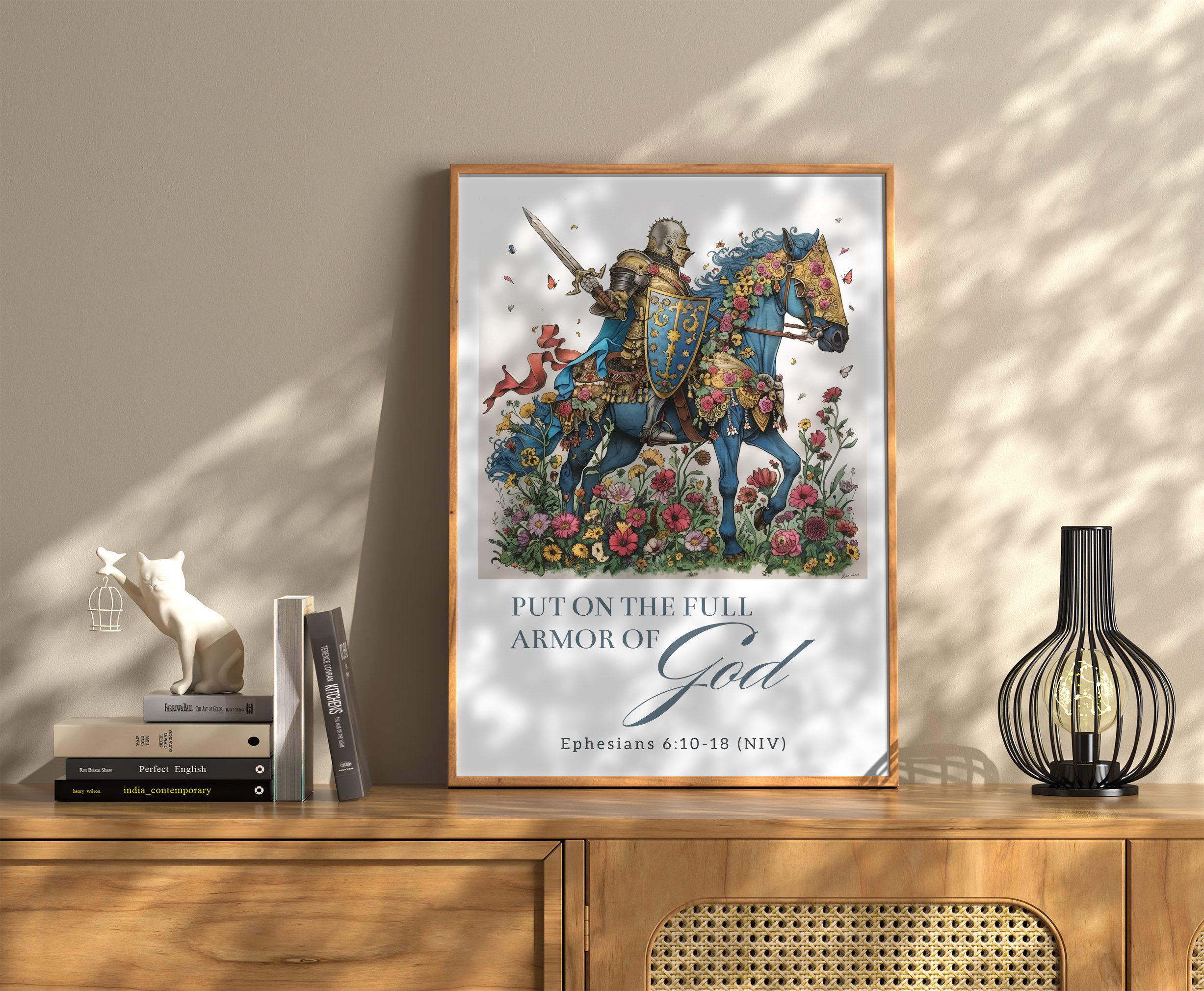 Armor of God Bible Verse Christian Printable Wall Art Religious Sign ...