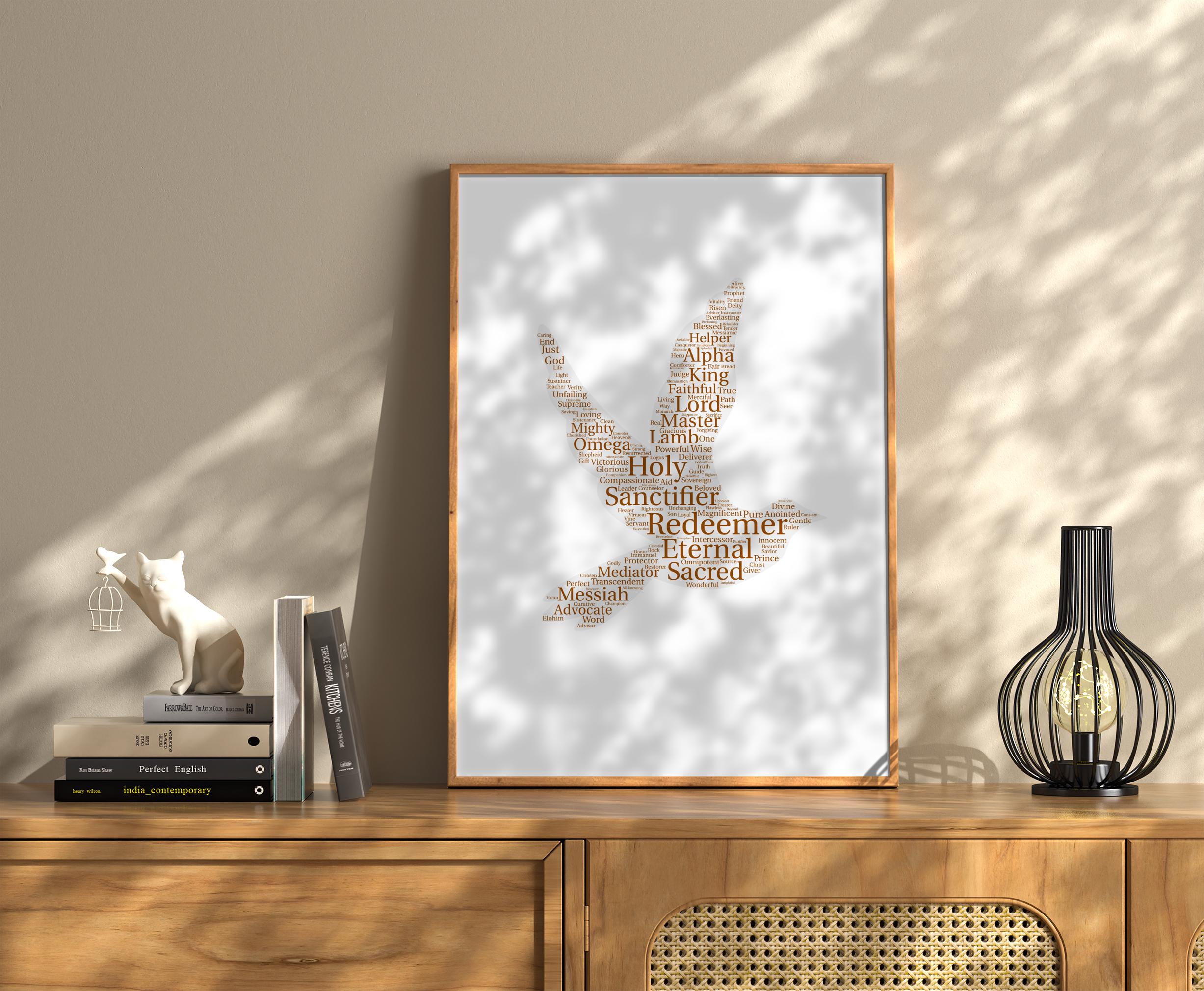 Christian Wall Art Printable Word Art Typography Vintage Nursery Art ...