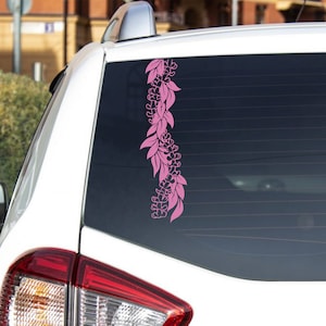 Hawaiian Maile and Puakenikeni Lei Decal. Car, Laptop, Bumper Decal. - Etsy