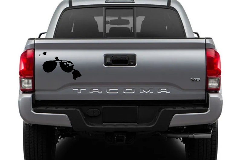 Hawaiian Islands on Sunglasses Decal. Car, Laptop, Bumper Decal ...