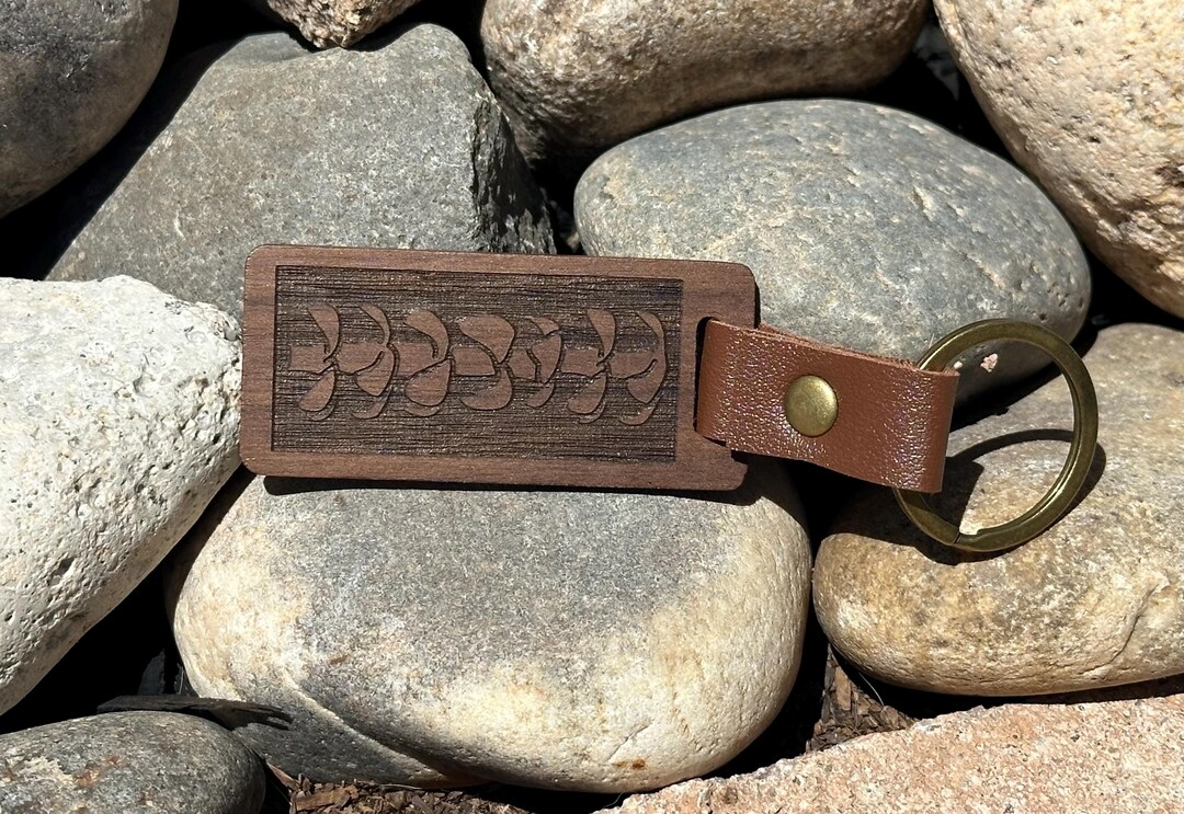 Hawaiian Style Key Chain, Blank Back. Hawaiian / Polynesian Tribal ...