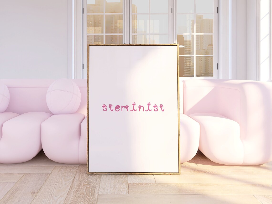 Women in STEM Poster Steminist Pink Science Poster Classroom Poster ...