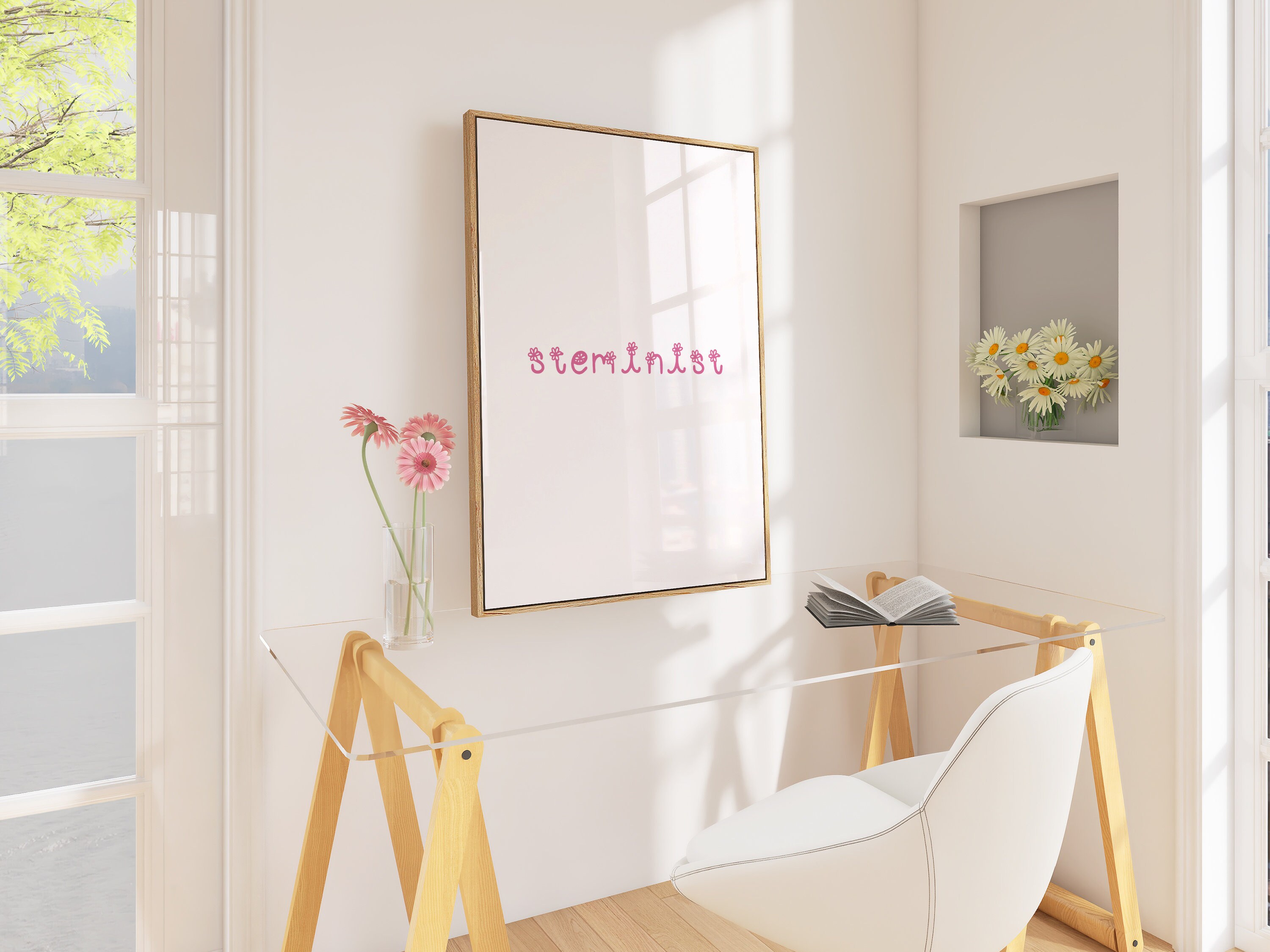Women in STEM Poster Steminist Pink Science Poster Classroom Poster ...