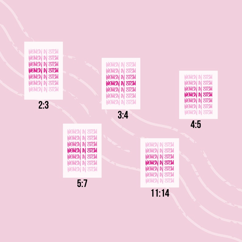 Women in STEM Pink Science Poster Steminist Dorm Poster Girly Room ...