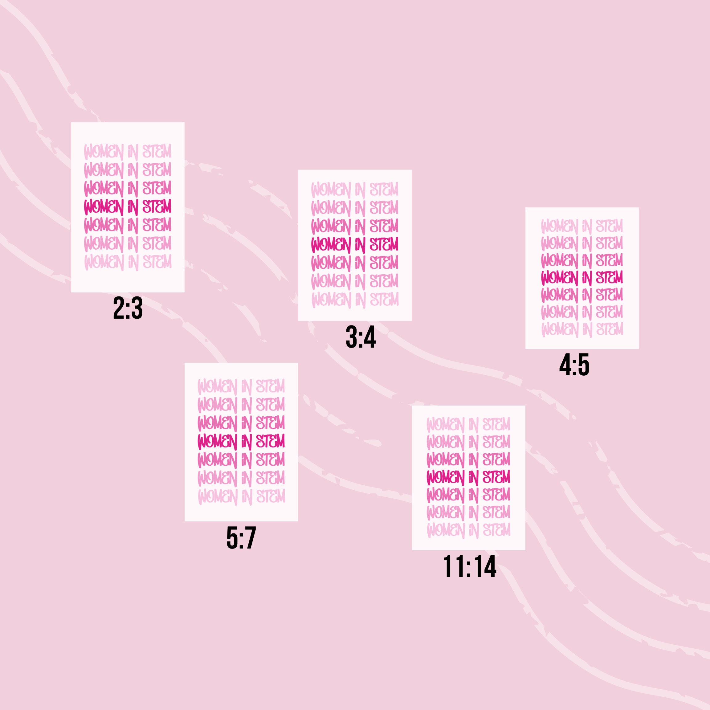 Women in STEM Pink Science Poster Steminist Dorm Poster Girly Room ...