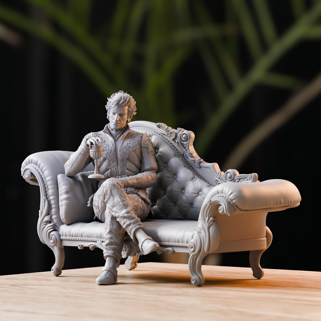 ASTARION SOFA FIGURE Baldurs Gate 3 Paintable Figure Highly Detailed ...