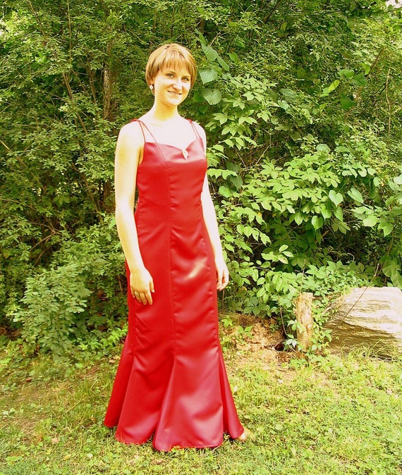 Red Hot Party Prom Dress, Mermaid Formal, Fits Size 8… - Gem