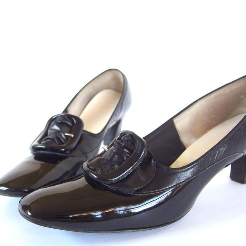 Shiny Vinyl Vintage Shoes - Etsy